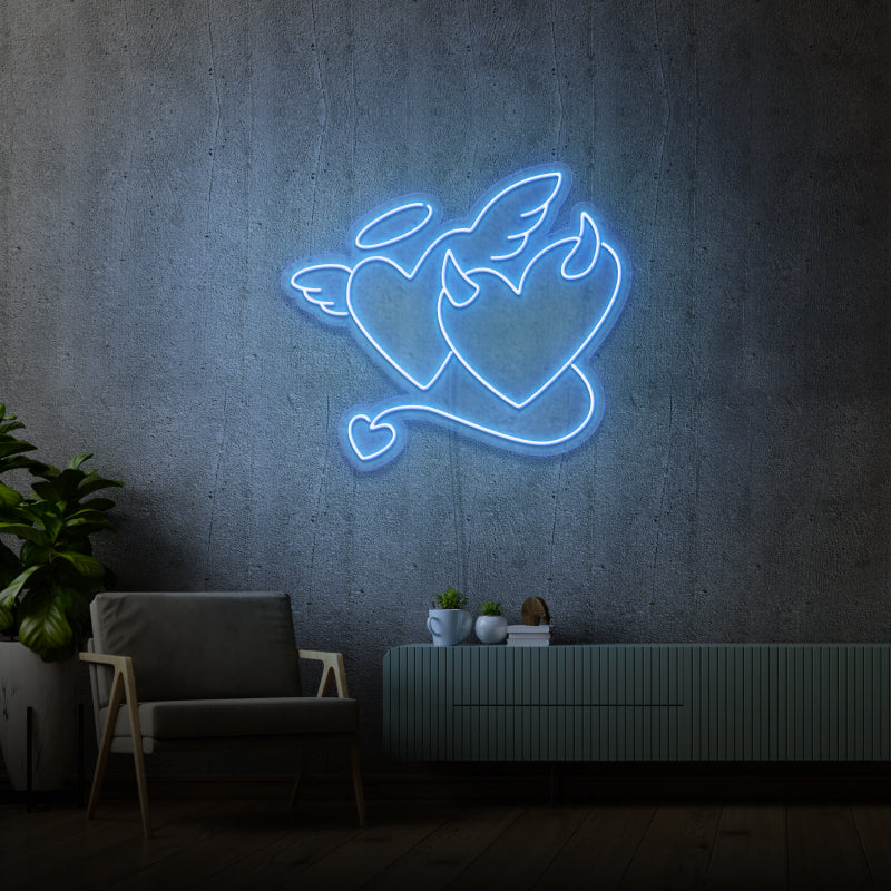 'Angel & Devil' - LED neon sign